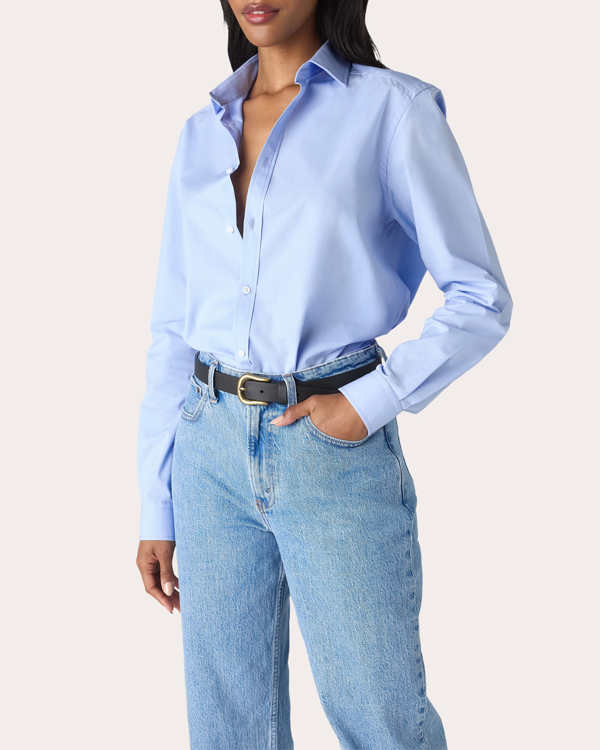 The Classic Fine Poplin Button-Up | Olivela