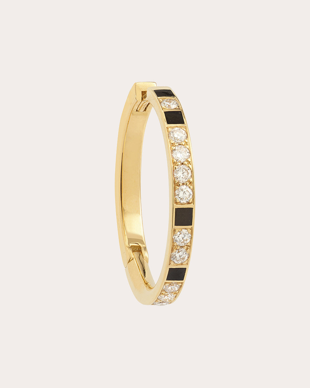 Diamond & 18k Gold Mystique Hoop Earring | Olivela
