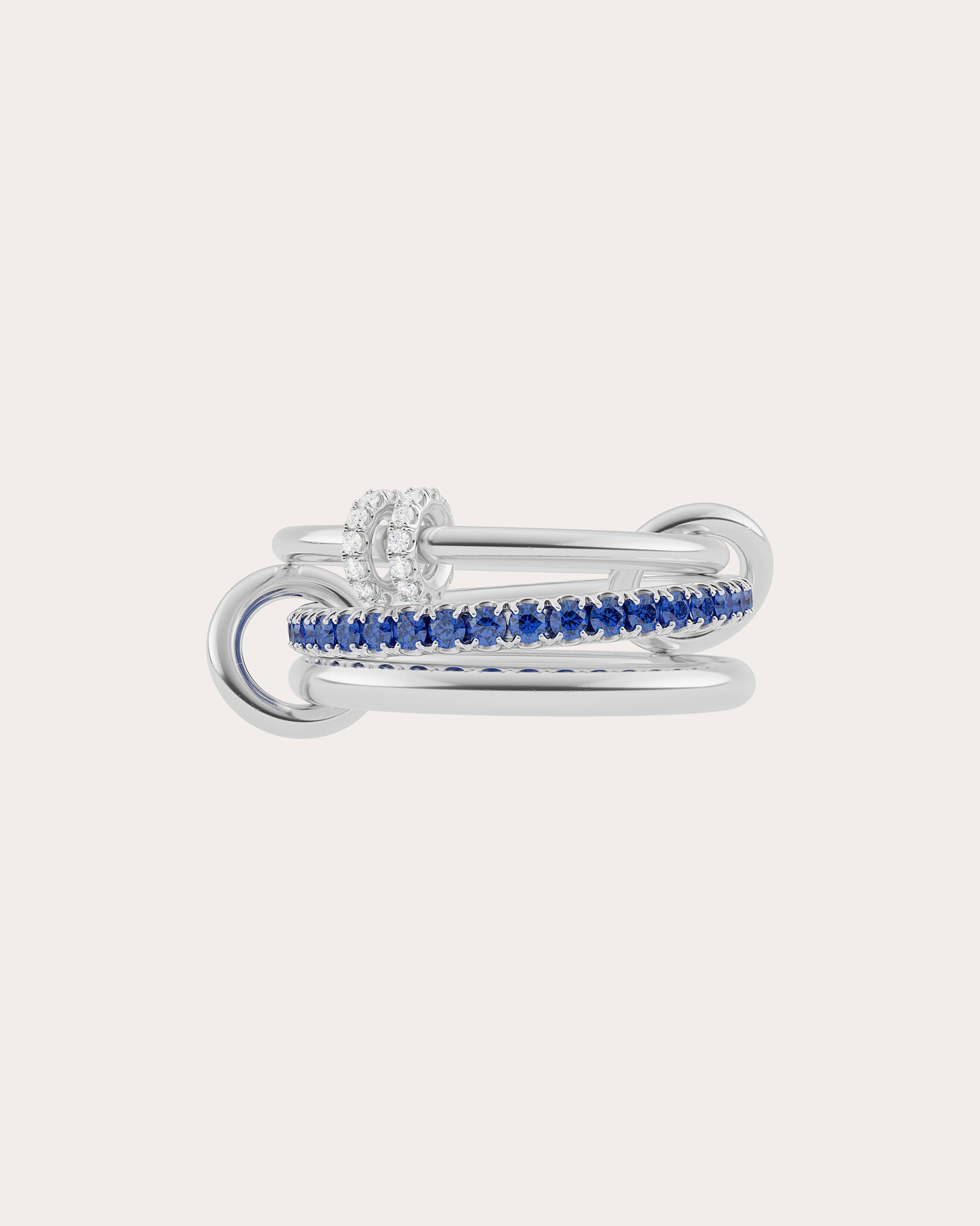 Diamond & Sapphire Raneth Bleu Ring | Olivela